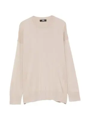 Alpha Studio Crew Neck Sweater - Beige