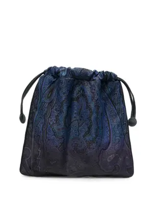 Etro Paisley Print Clutch - Blue
