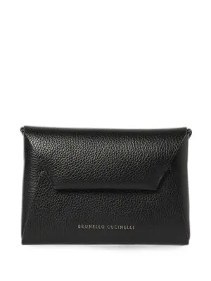 Brunello Cucinelli Leather Envelope Clutch