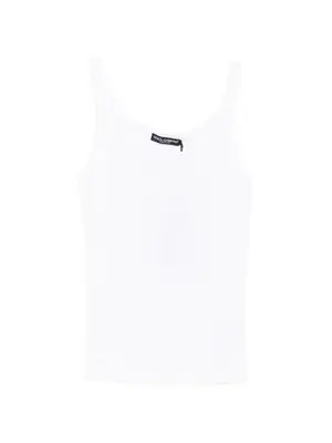 Dolce & Gabbana Embroidered Logo Tank Top