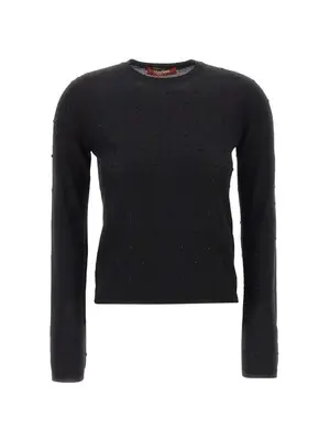 Max Mara Celebre Embroidered Crew Neck Sweater