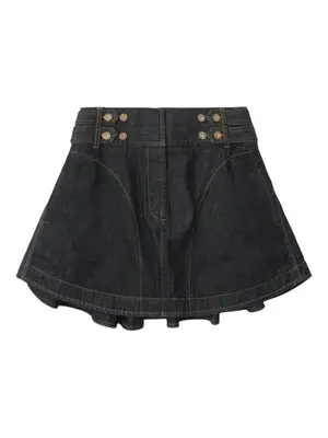 Zimmermann Cargo Denim Mini Skirt