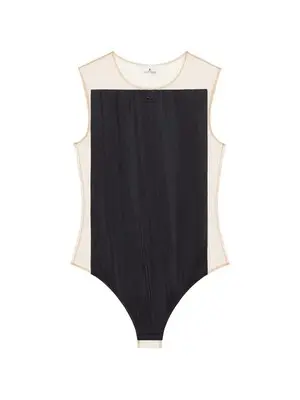 COURREGES Illusion Bodysuit - Black