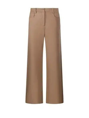 Max Mara Gela Wide Leg Trousers - Beige