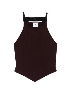 COURREGES Ribbed Tank Top