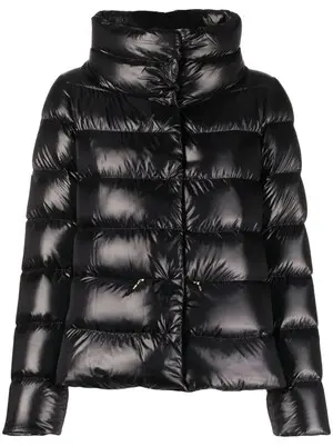 Herno Herno High Neck Collar Puff Coat Black