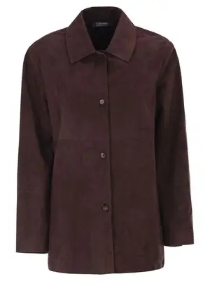 Max Mara Gocce Suede Leather Jacket