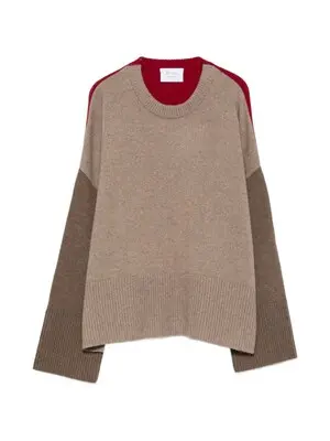 BE YOU Two Tone Cashmere Sweater