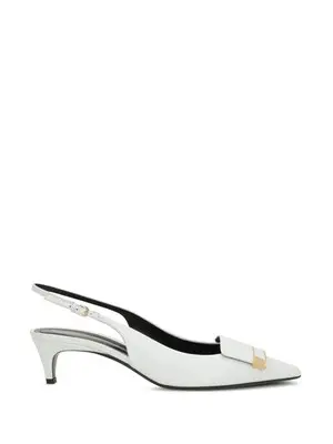SERGIO ROSSI Leather Sr Evolv Slingback Pumps