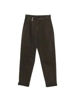 Peserico Cuffed Trousers - Brown