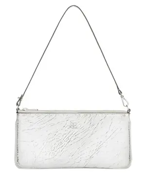 COURREGES Zipped Naplack Pouch - Silver