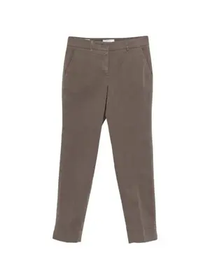 Peserico Straight Leg Trousers - Brown