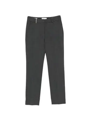 Peserico Straight Leg Trousers - Gray