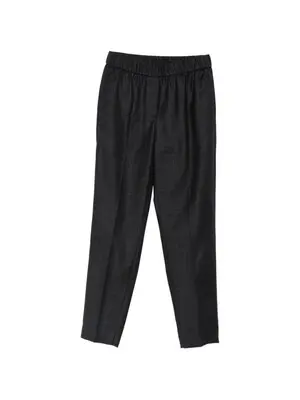 Peserico Check Trousers - Blue