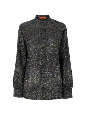 Missoni Embroidered Sequin Shirt - Blue