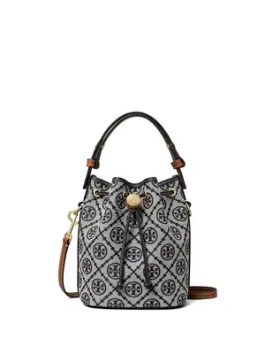 Tory Burch T Monogram Mini Bucket Bag