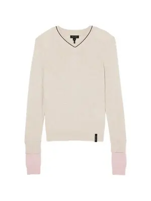 Marc Jacobs Layered V-neck Sweater - Beige