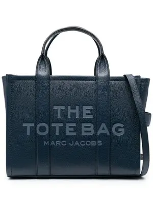 Marc Jacobs The Leather Medium Tote Blue