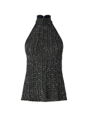 Missoni Embroidered Sequin Top - Blue