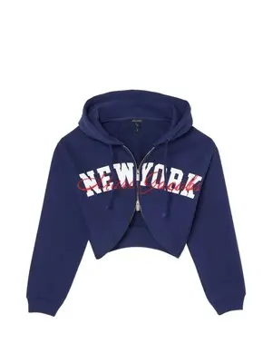 Marc Jacobs Canal St Cropped Zip-up - Blue