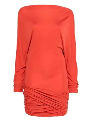 Christopher Esber Luna Draped Jersey Mini Dress
