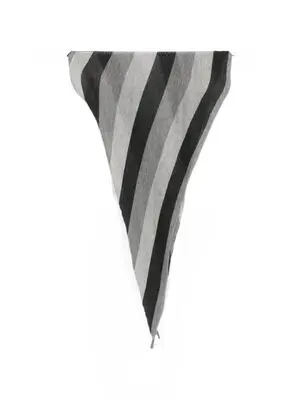 PIN1876 Stripe Scarf Gray