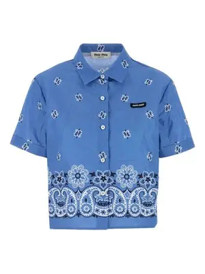 Miu Miu Bandana Print Shirt
