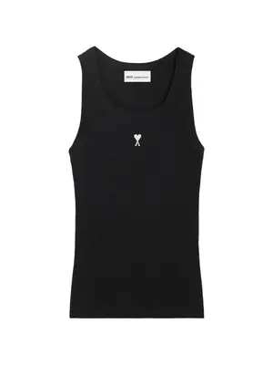 AMI Paris Adc Tank Top - Black