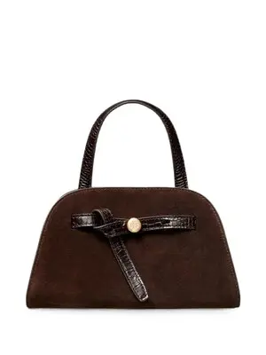 Tory Burch Romy Suede Handbag - Brown