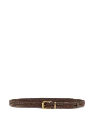 Brunello Cucinelli Woven Belt - Brown