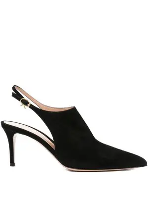 GIANVITO ROSSI Bazel Suede Pumps - Black