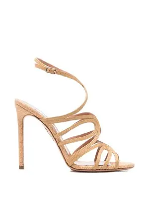 AQUAZZURA Serenade Raffia Sandal