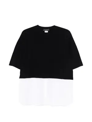 Fabiana Filippi Cotton Popeline Detail Sweater
