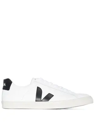 VEJA Esplar Logo Leather Sneakers - White/black