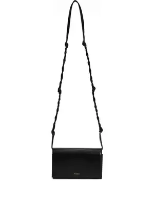 JIL SANDER Tangle Wallet With Strap - Black