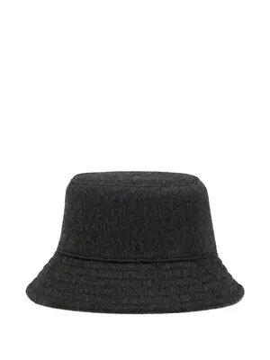 AMI Paris Felted Wool Bucket Hat - Gray