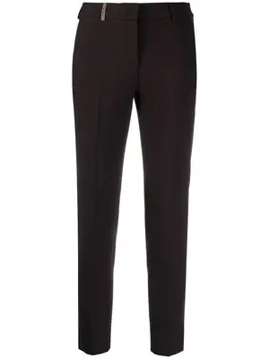 Peserico Cigarette Trousers - Brown