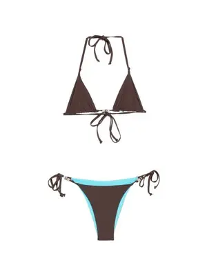 Bond Eye BOND EYE Reversible Bikini Set Brown