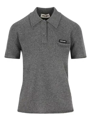 Miu Miu Cashmere Polo Shirt