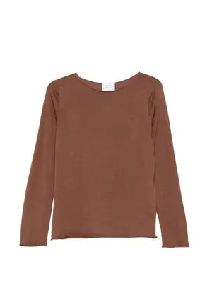 BE YOU Round Neck Sweater - Brown