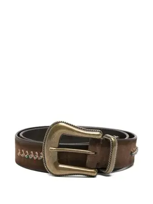 ARSENICO Leather Belt - Brown
