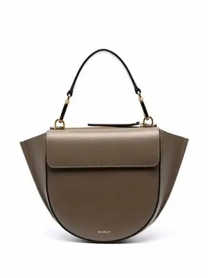 WANDLER Hortensia Mini Leather Bag - Brown