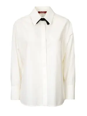 Max Mara Cotton Blend Long Sleeve Shirt