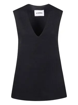 JIL SANDER V Neck Top