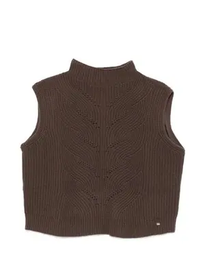 Herno Sleeveless Wool Sweater - Brown