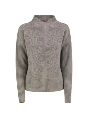 Herno Cable Knit Sweater - Gray