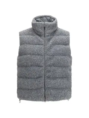Herno Sleeveless Puff Coat - Gray