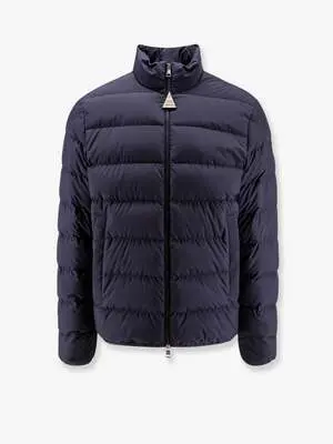 Moncler Baudinet Down Jacket With Iconic Patch - Blue