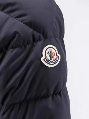 Moncler Baudinet Down Jacket With Iconic Patch - Blue