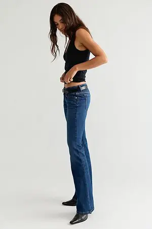 EB DENIM Maria Slim Low-rise Bootcut Jeans - Tribeca